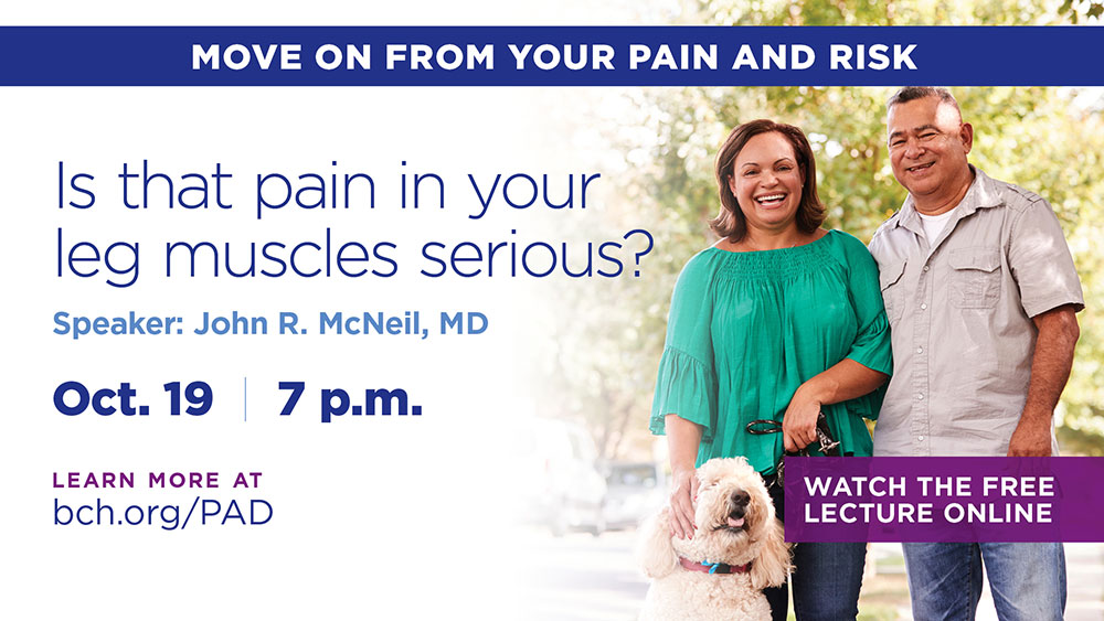 BCH lecture: Is that pain in your leg muscles serious? | Boulder, CO