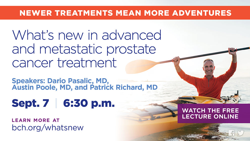 BCH lecture: What’s new in advanced and metastatic prostate cancer ...